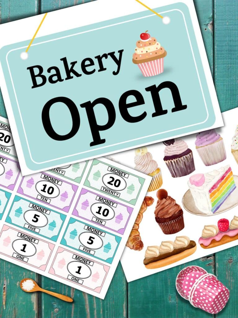 Free Bakery Dramatic Play Printables for Kids - Craft · Share · Play