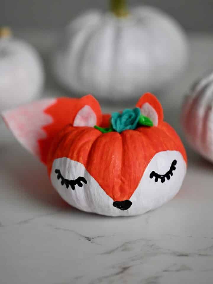 Easy Painted Fox Pumpkin Craft - Craft · Share · Play